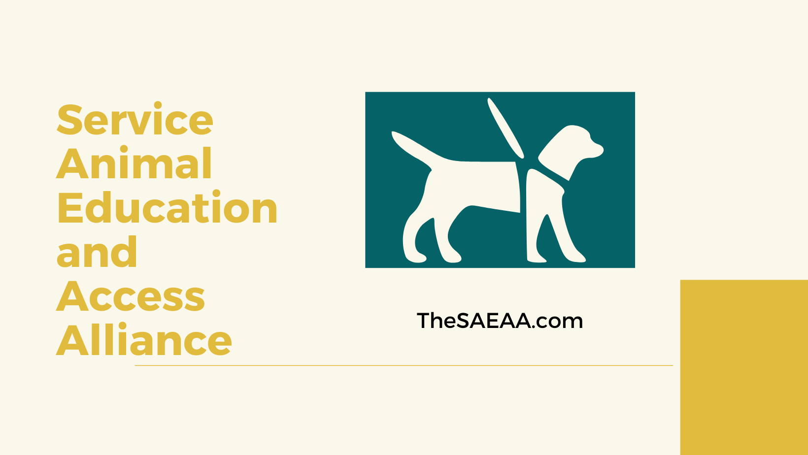 Service Animal Education and Access Alliance